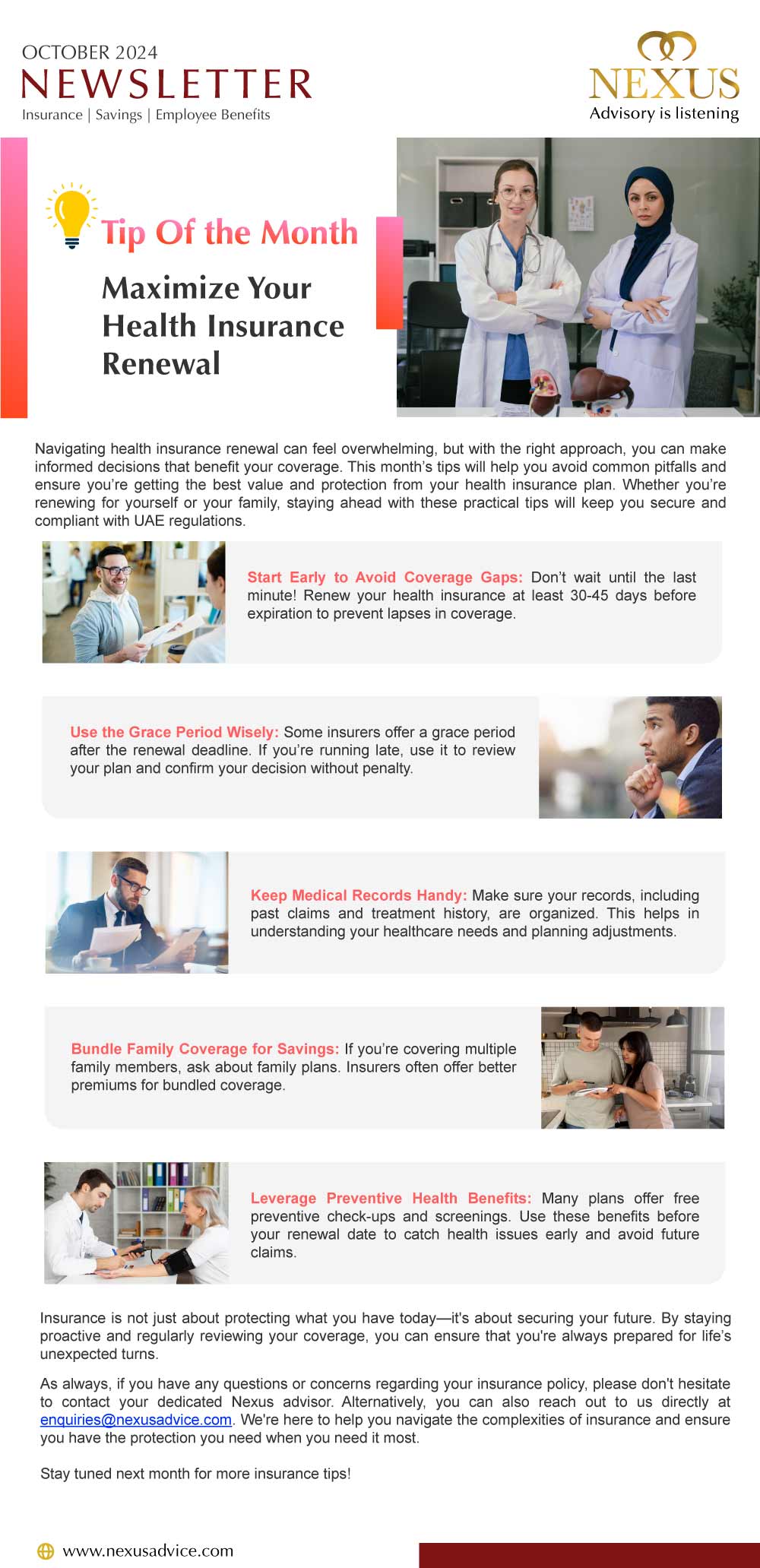 Nexus Newsletter |October 2024 | Health Insurance Renewal in the UAE ...