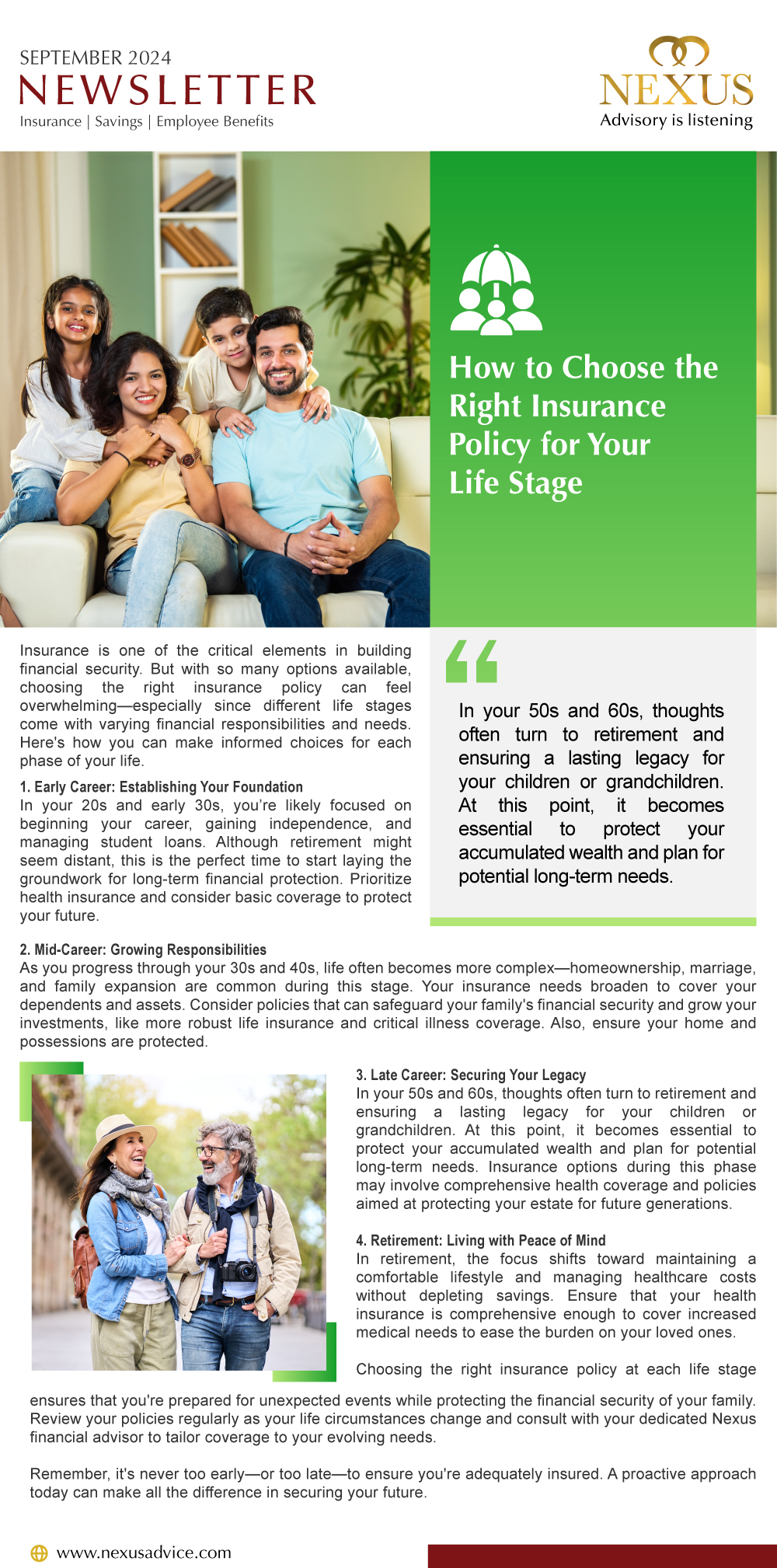 Nexus Newsletter | September 2024 | How to Choose the Right Insurance ...